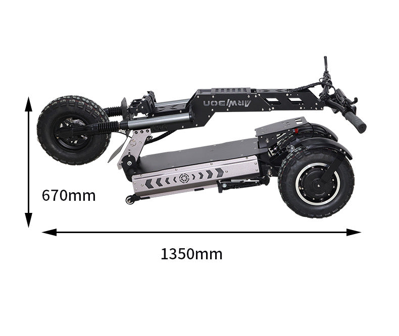 MT30 Heavy Duty Electric Scooter, Dual 6000W Motor for 40Miles Long Ra ...