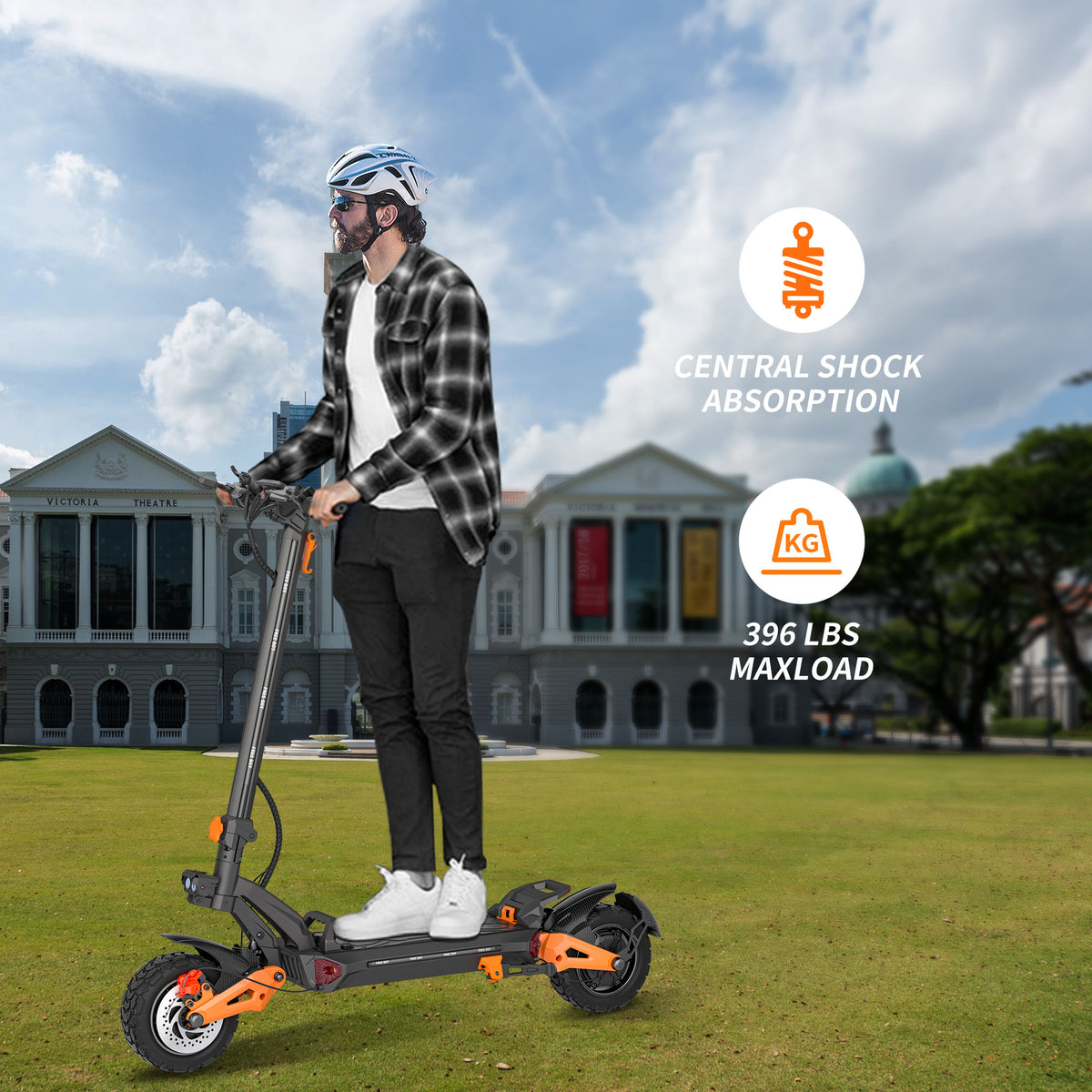 J26 Electric Scooter for Adults Dual Drive 3200W Motors Folding E-Scoo ...