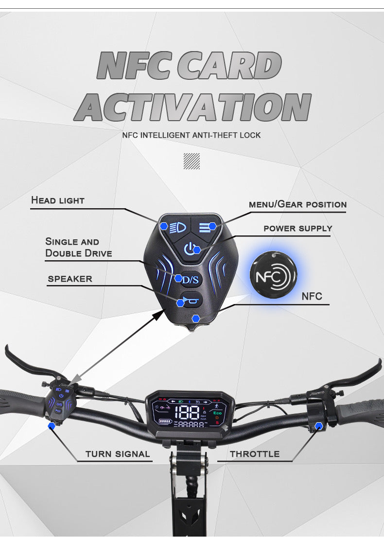 MT30 Heavy Duty Electric Scooter, Dual 6000W Motor for 40Miles Long Ra ...